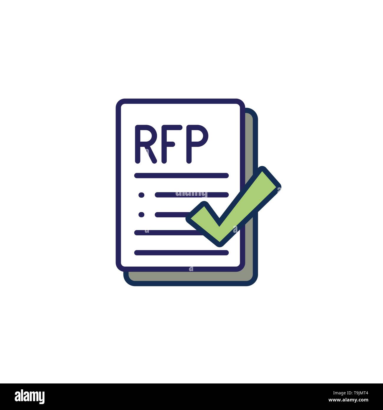 RFP Icon - request for proposal concept - idea Stock Vector Image & Art ...