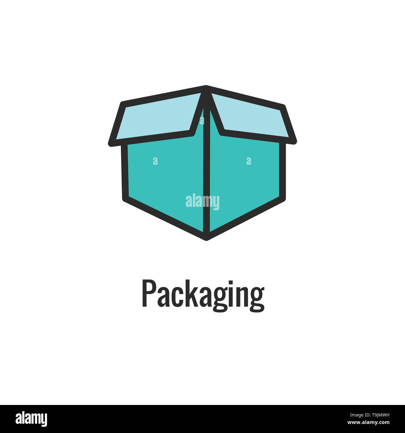 Shipping and Receiving Icon Set w Boxes, Warehouse, checklist, etc ...