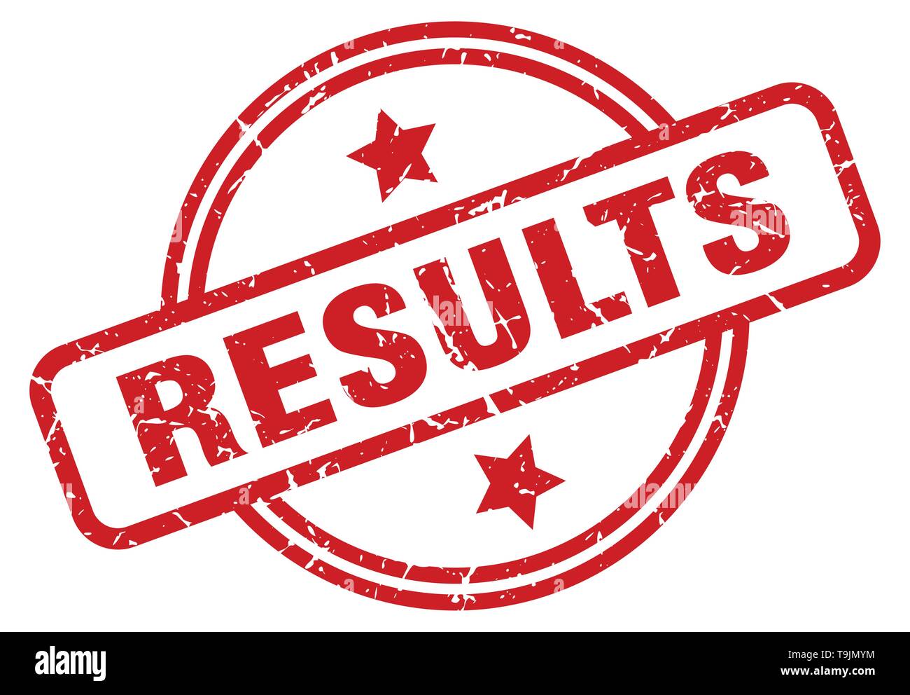 Results red grunge button Stock Vector Images - Alamy