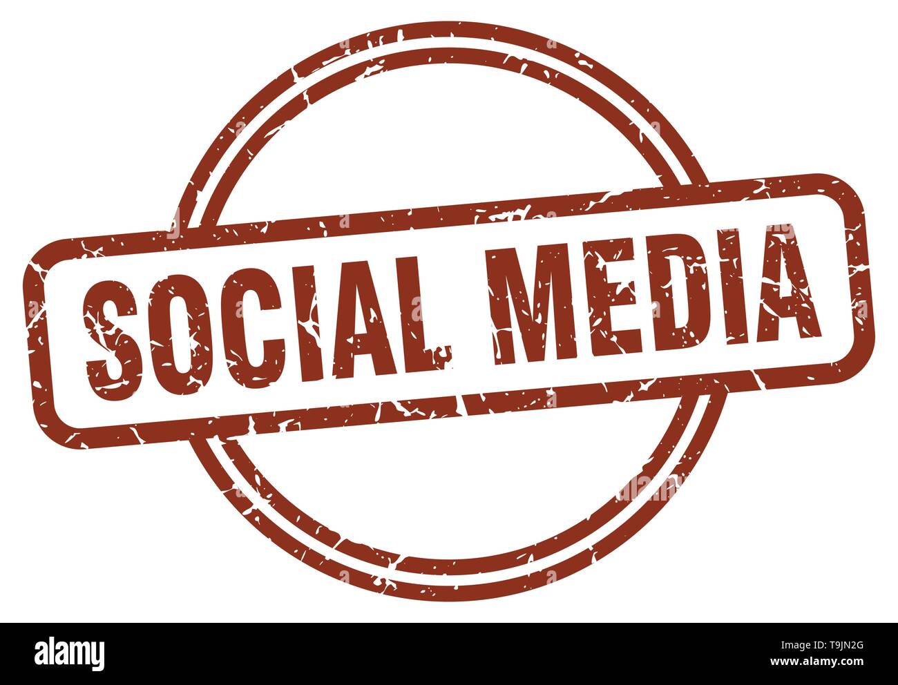 social media stamp isolated on white Stock Vector Image & Art - Alamy