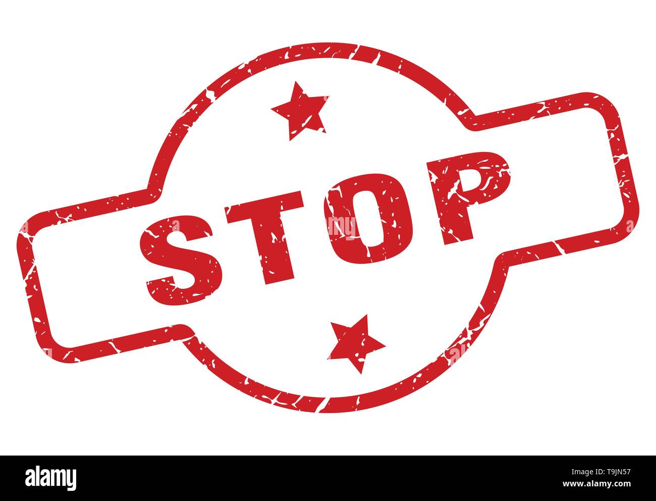 stop stamp isolated on white Stock Vector Image & Art - Alamy