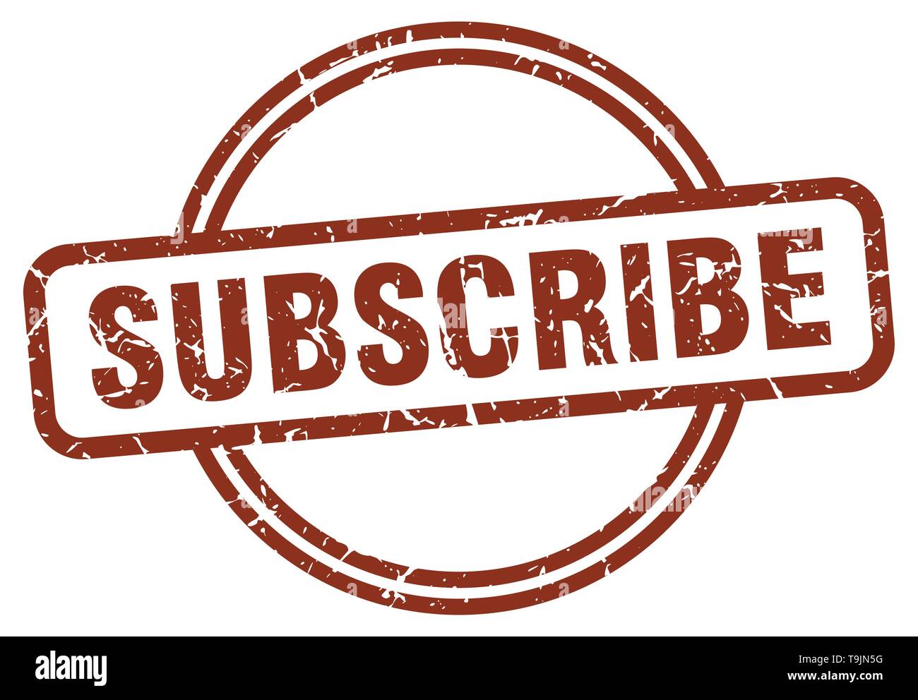 subscribe stamp isolated on white Stock Vector Image & Art - Alamy