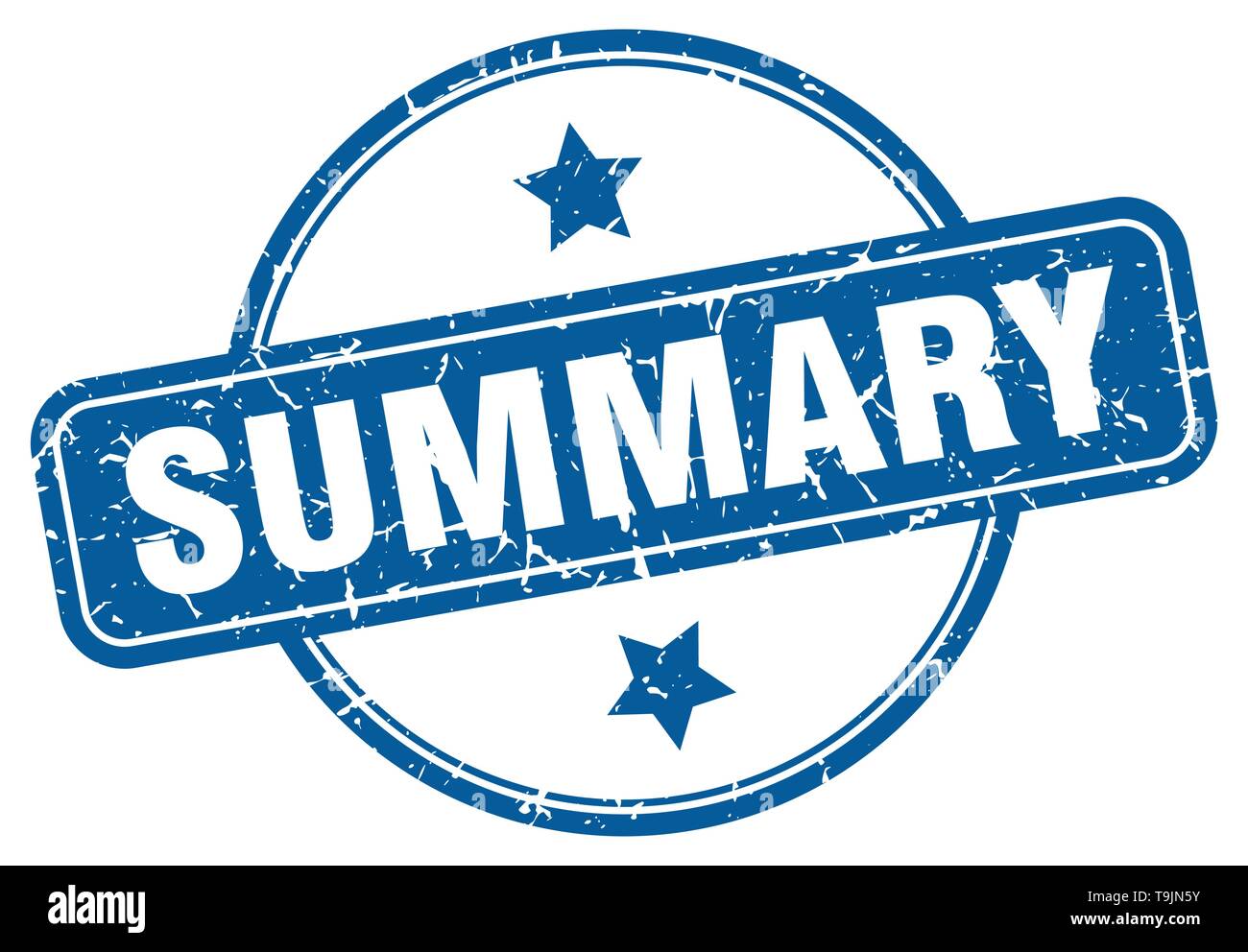summary round grunge isolated stamp Stock Vector Image & Art - Alamy