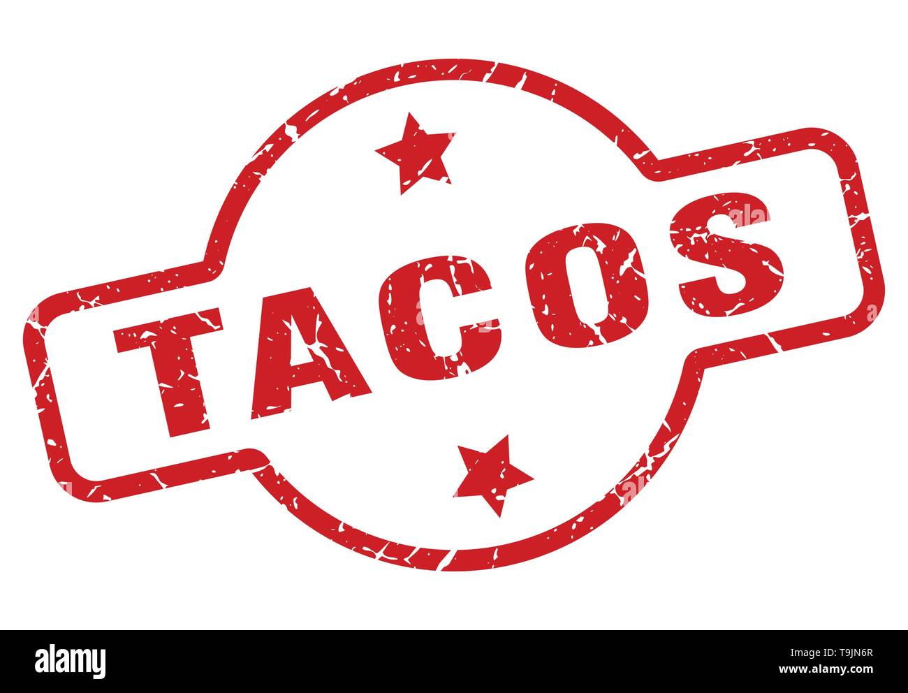 tacos stamp isolated on white Stock Vector Image & Art - Alamy