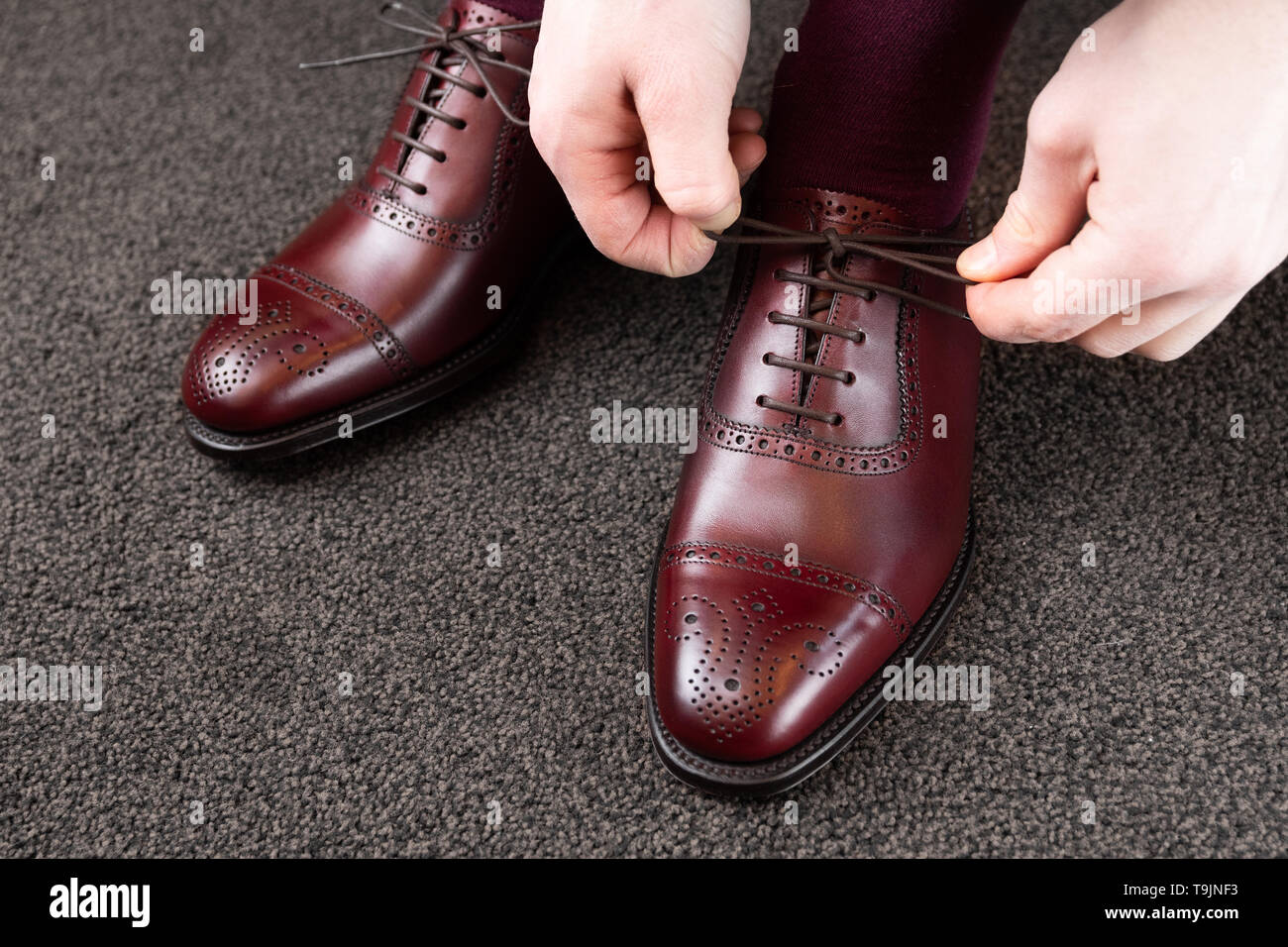 men shoes boutique store Stock Photo - Alamy