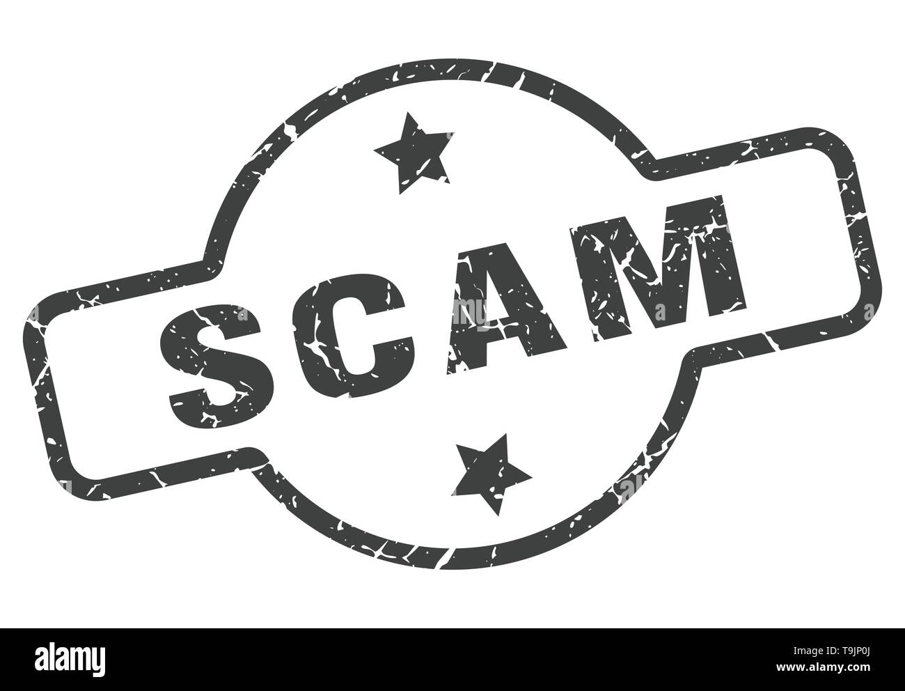 scam vintage round isolated stamp Stock Vector Image & Art - Alamy