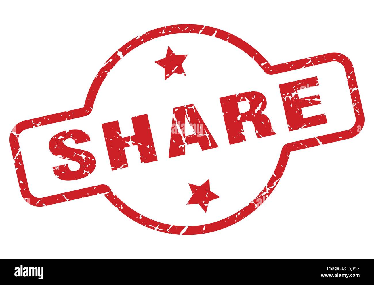 share stamp isolated on white Stock Vector Image & Art - Alamy