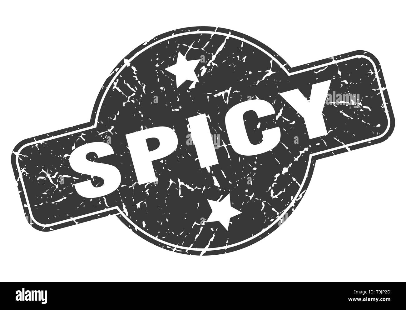 Spicy stamp Black and White Stock Photos & Images - Alamy