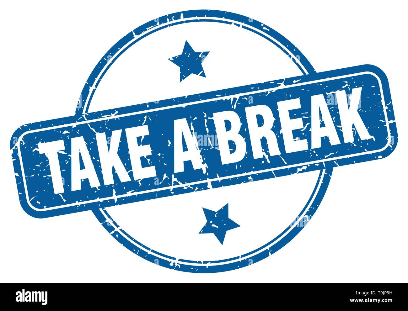 take a break round grunge isolated stamp Stock Vector Image & Art - Alamy