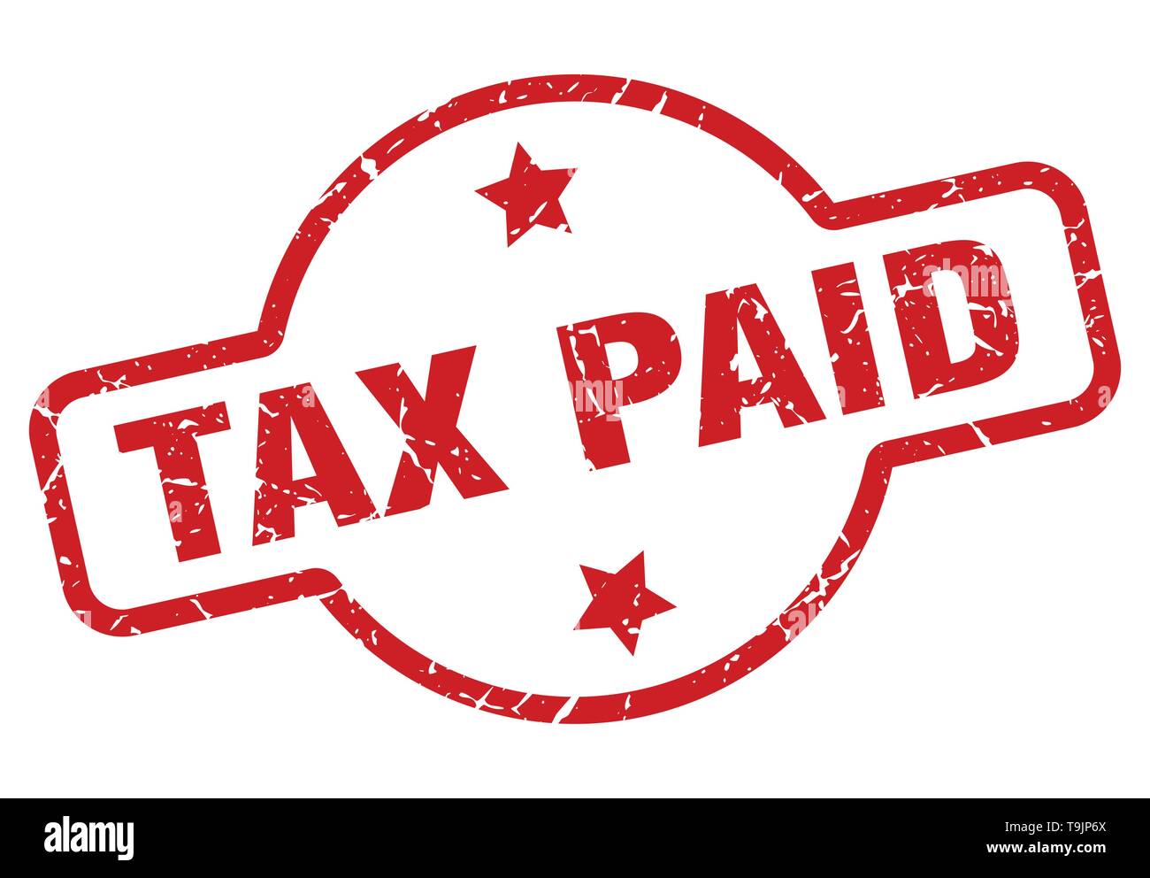 tax paid stamp isolated on white Stock Vector Image & Art - Alamy