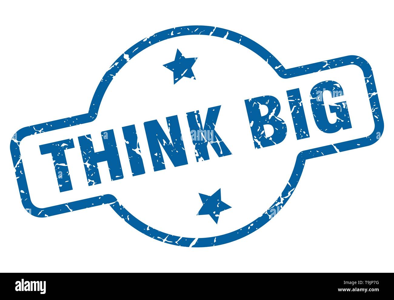 think big vintage stamp. think big sign Stock Vector Image & Art - Alamy