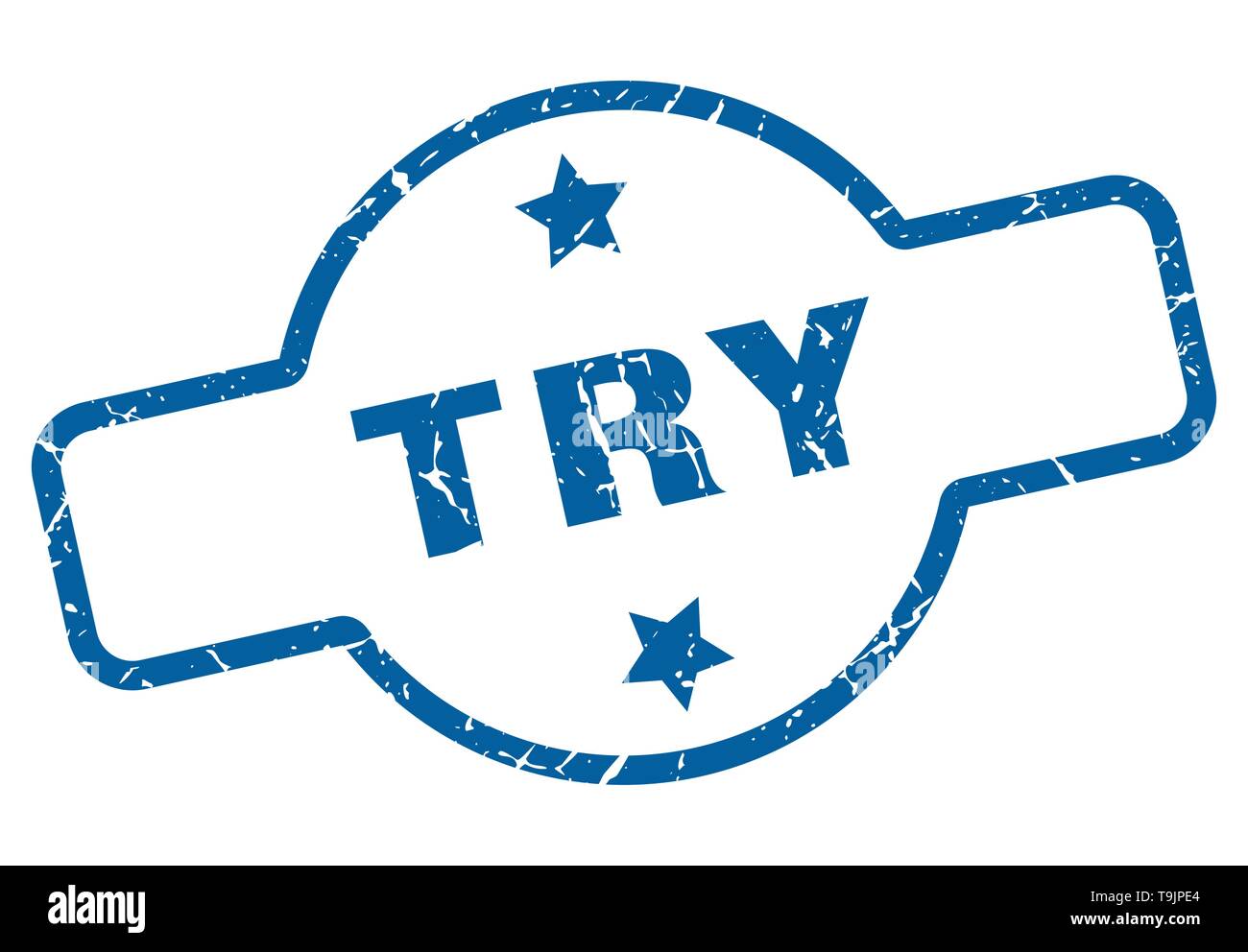 try vintage stamp. try sign Stock Vector Image & Art - Alamy