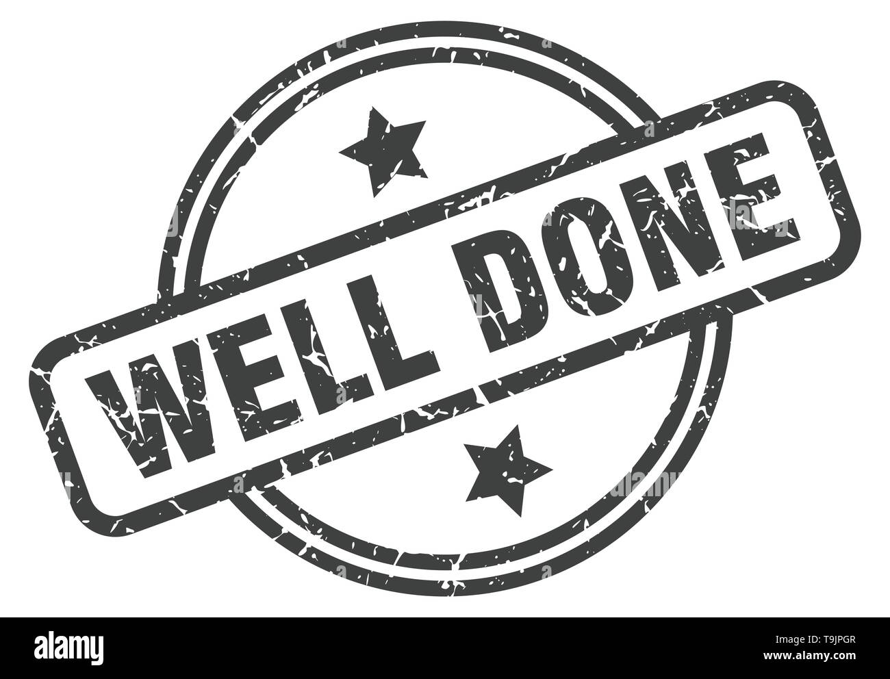 well done stamp isolated on white Stock Vector Image & Art - Alamy