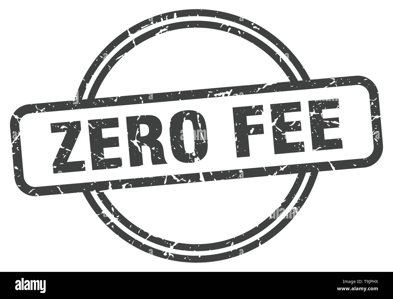 zero fee vintage stamp. zero fee sign Stock Vector Image & Art - Alamy