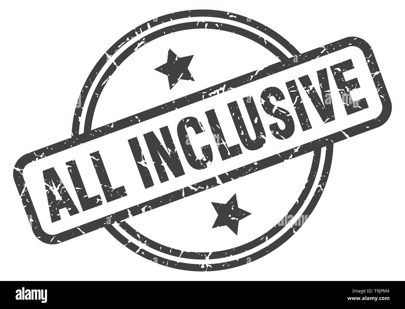 all inclusive stamp isolated on white Stock Vector Image & Art - Alamy