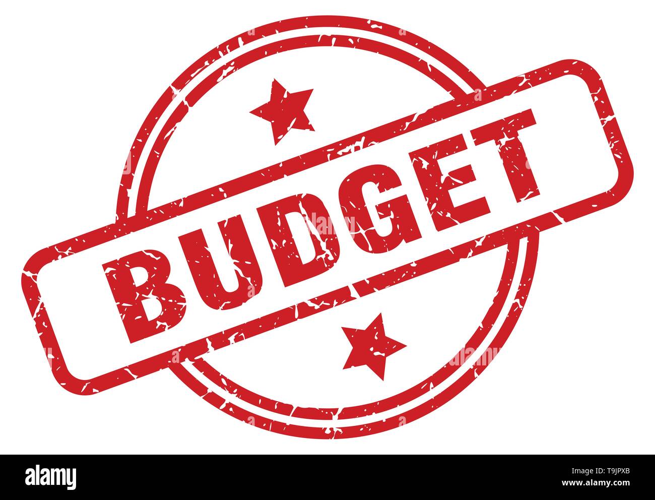 budget round grunge isolated stamp Stock Vector Image & Art - Alamy
