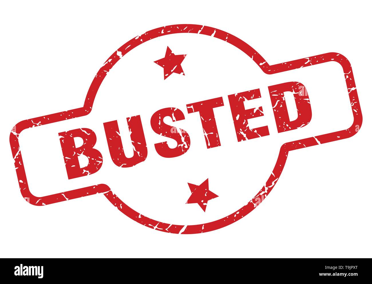busted stamp isolated on white Stock Vector Image & Art - Alamy
