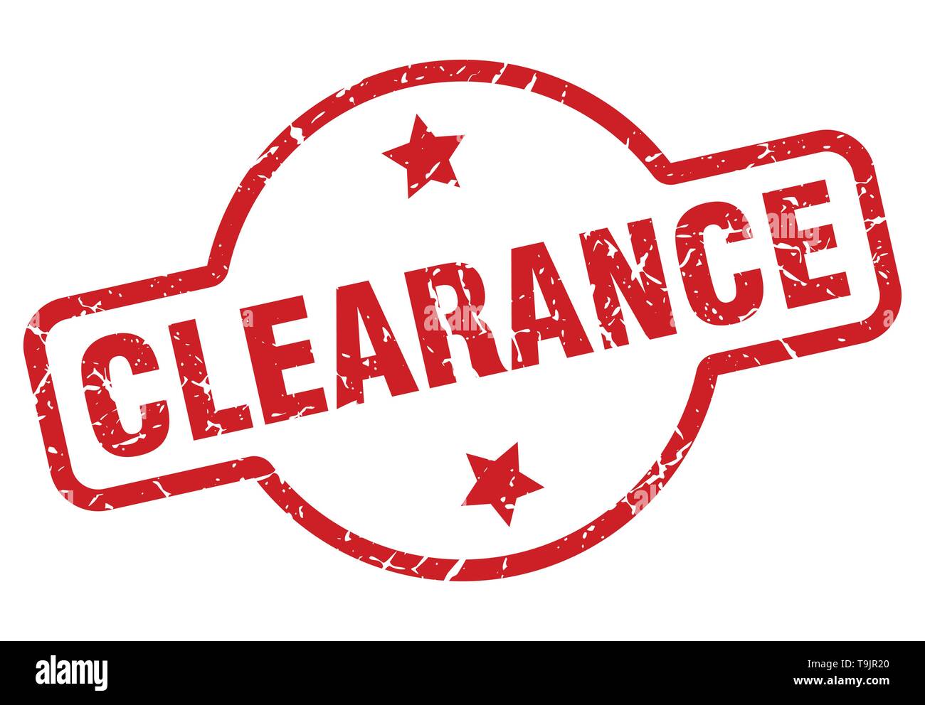 clearance stamp isolated on white Stock Vector Image & Art - Alamy