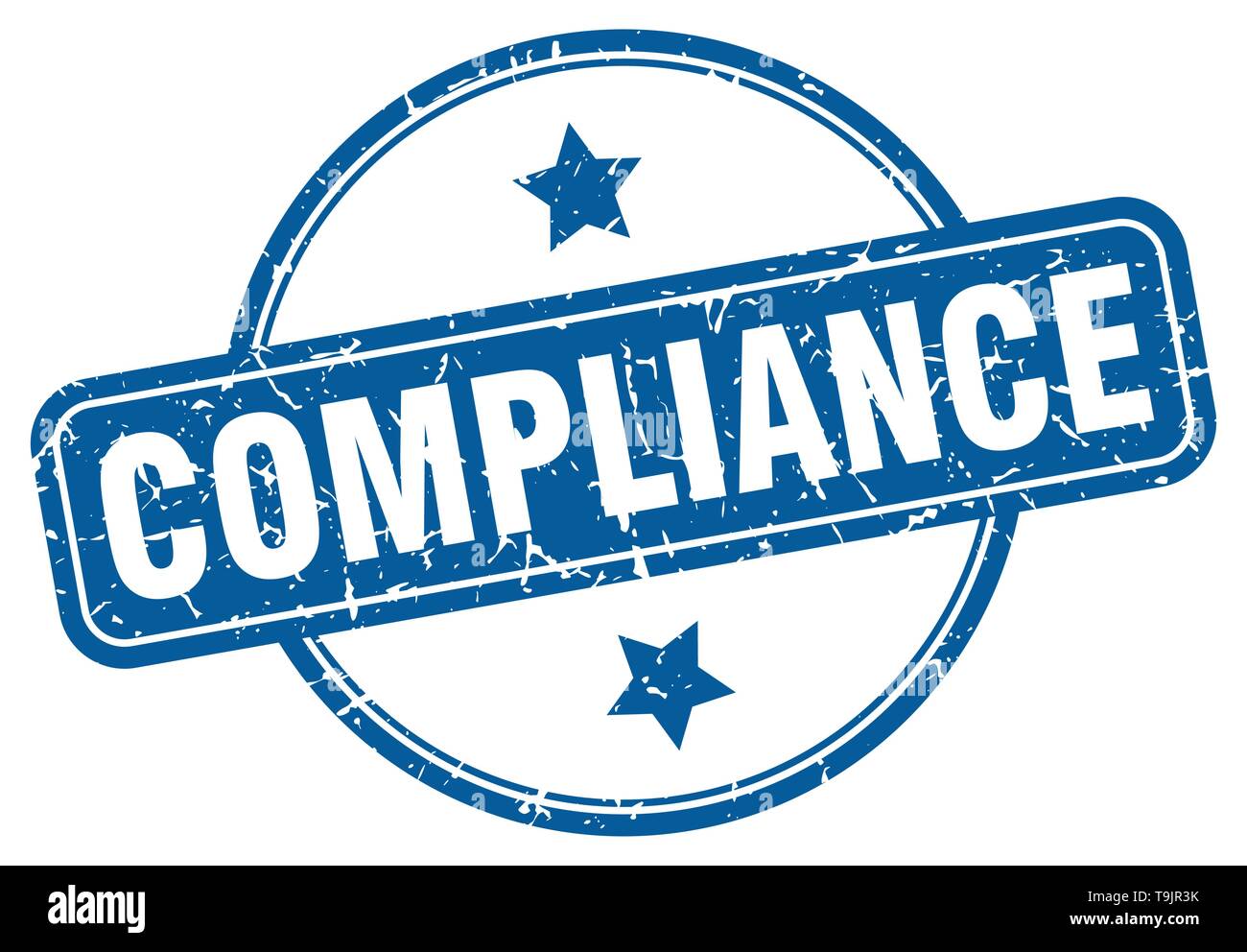 compliance round grunge isolated stamp Stock Vector Image & Art - Alamy