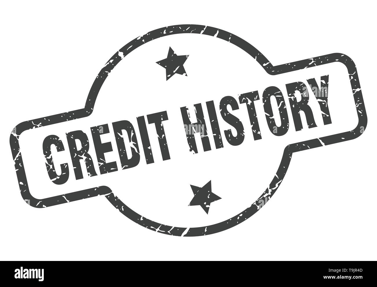 credit history vintage round isolated stamp Stock Vector Image & Art ...