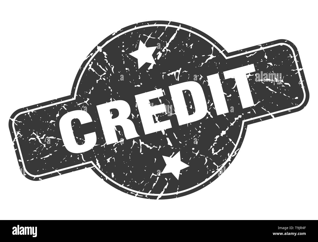 credit round grunge isolated stamp Stock Vector Image & Art - Alamy