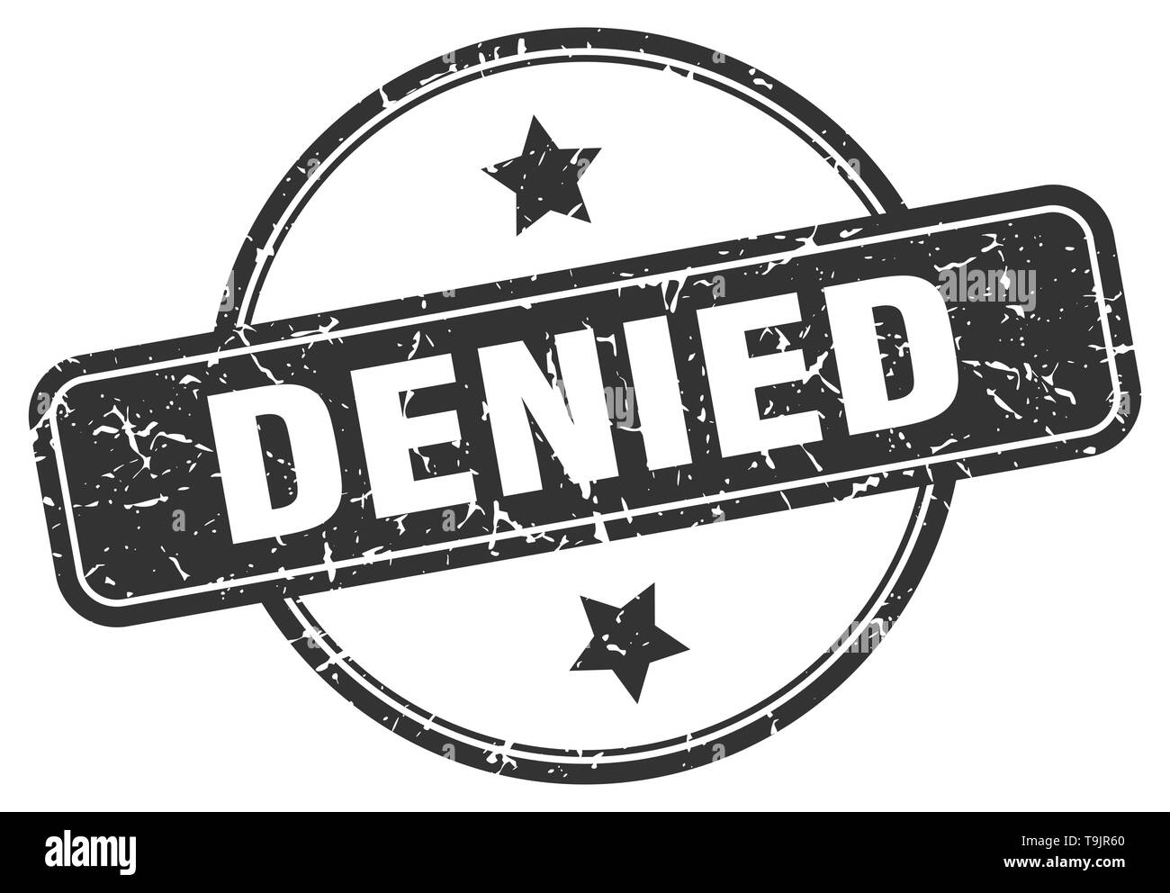 denied round vintage grunge stamp Stock Vector Image & Art - Alamy