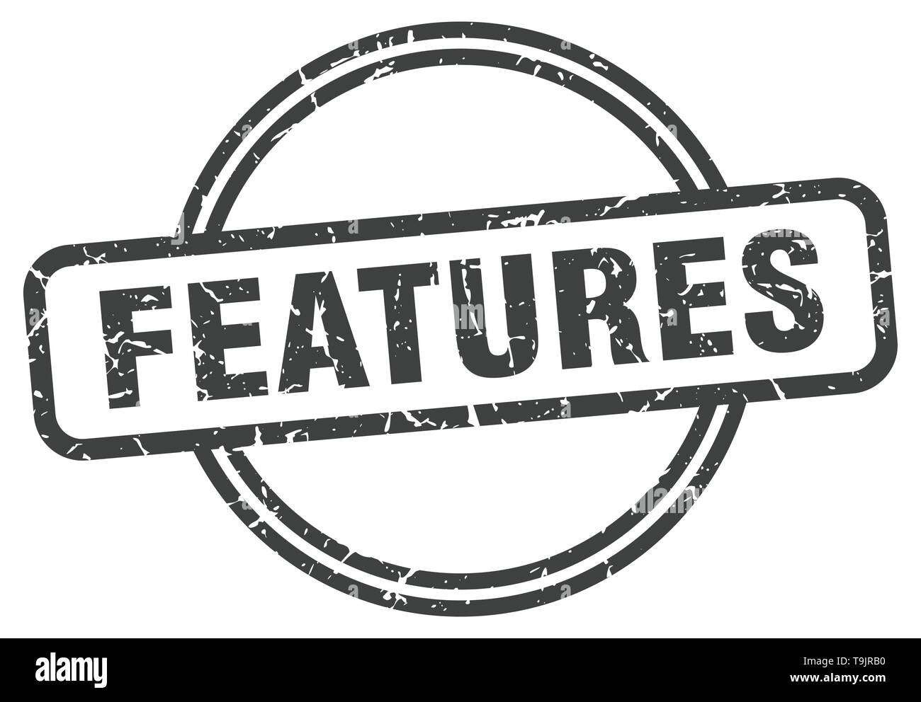 features vintage stamp. features sign Stock Vector Image & Art - Alamy