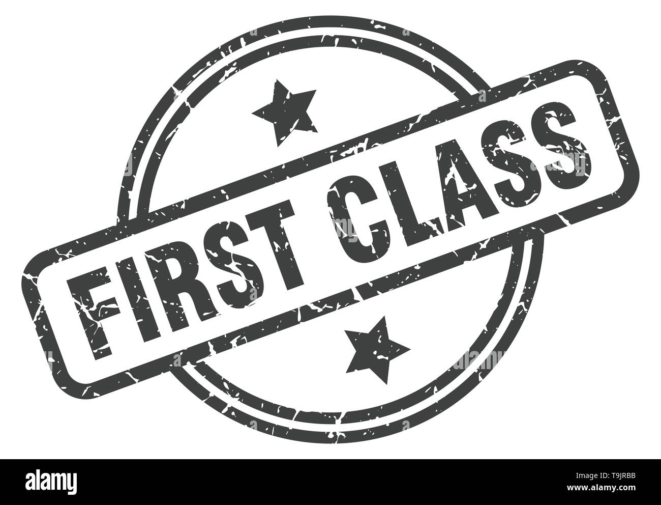 First class stamp on white Stock Vector Images - Alamy