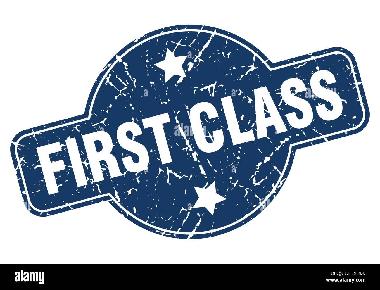 first class vintage round isolated stamp Stock Vector Image & Art - Alamy