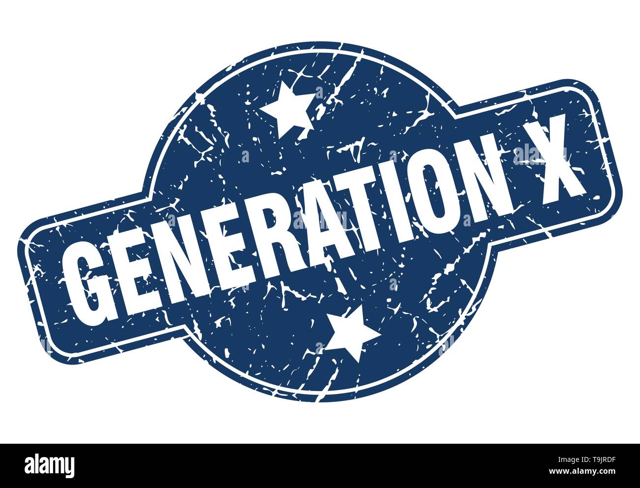 generation x vintage round isolated stamp Stock Vector Image & Art - Alamy