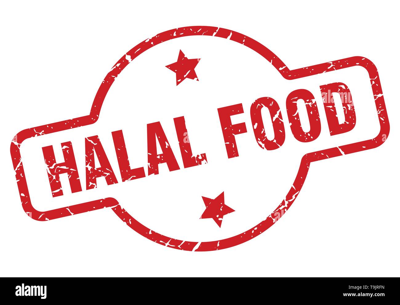 halal food stamp isolated on white Stock Vector Image & Art - Alamy