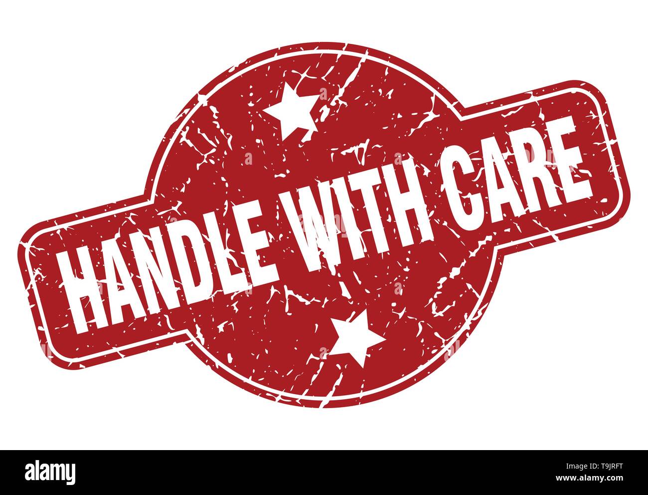 handle with care vintage stamp. handle with care sign Stock Vector ...