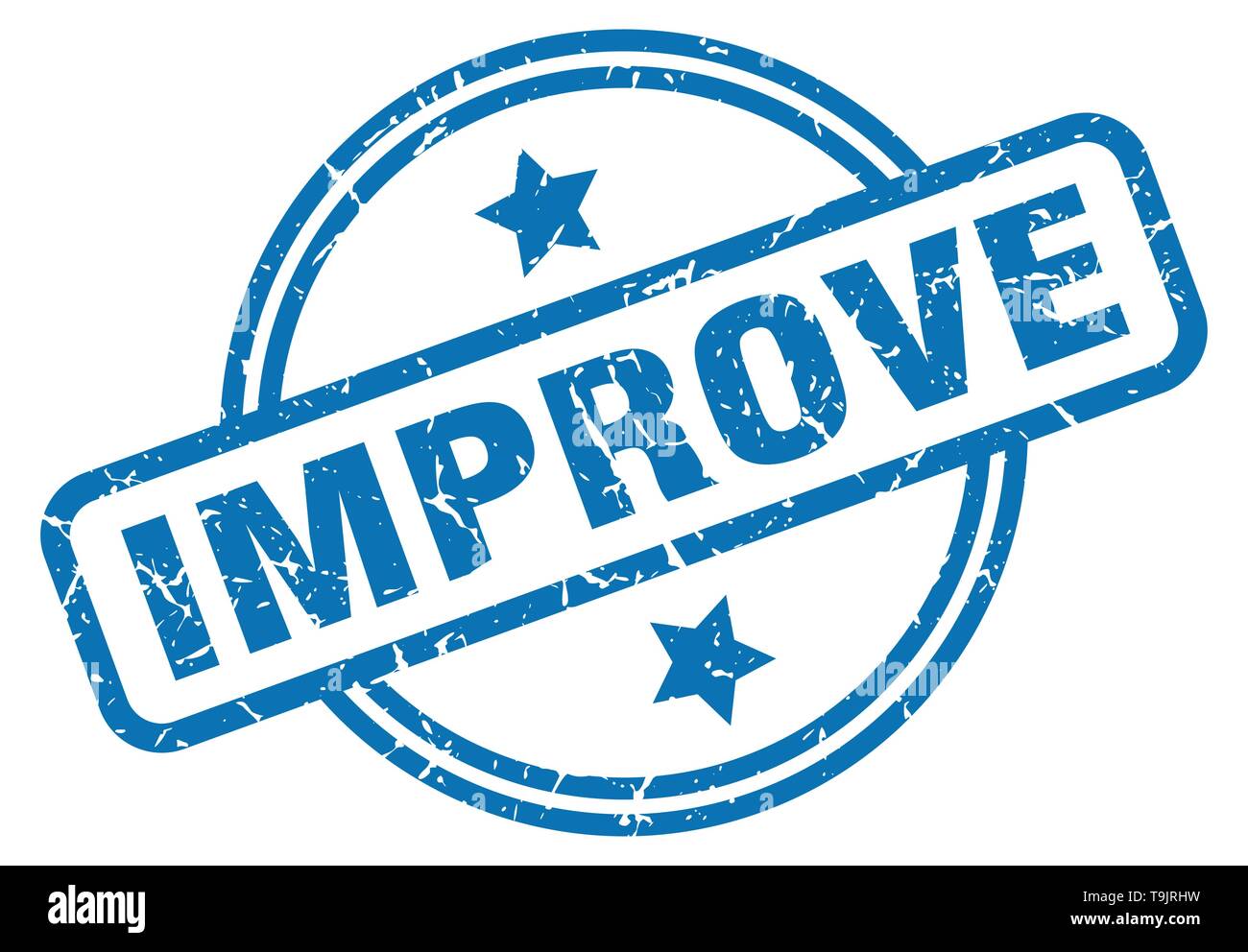 improve round vintage grunge stamp Stock Vector Image & Art - Alamy