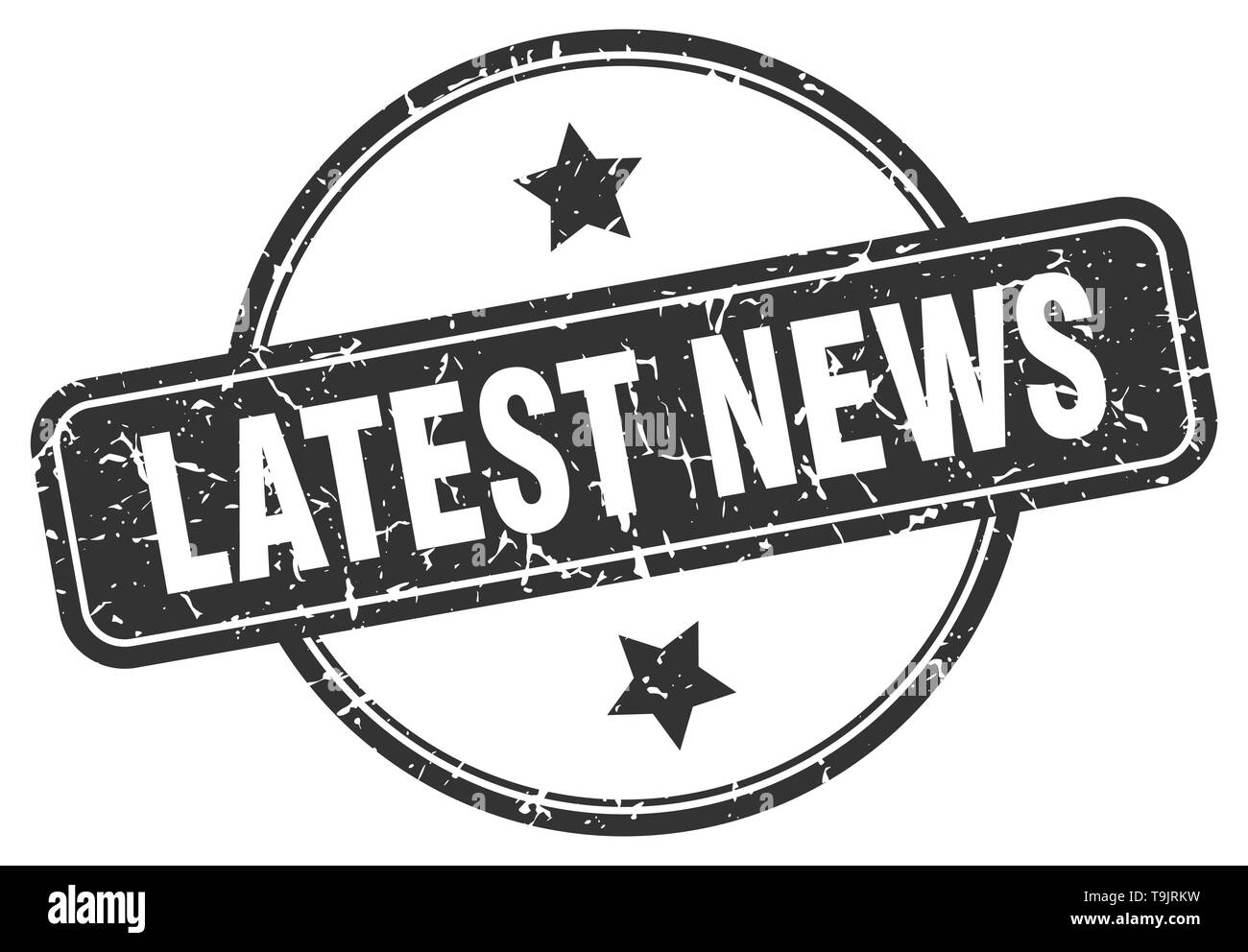 latest news round vintage grunge stamp Stock Vector Image & Art - Alamy