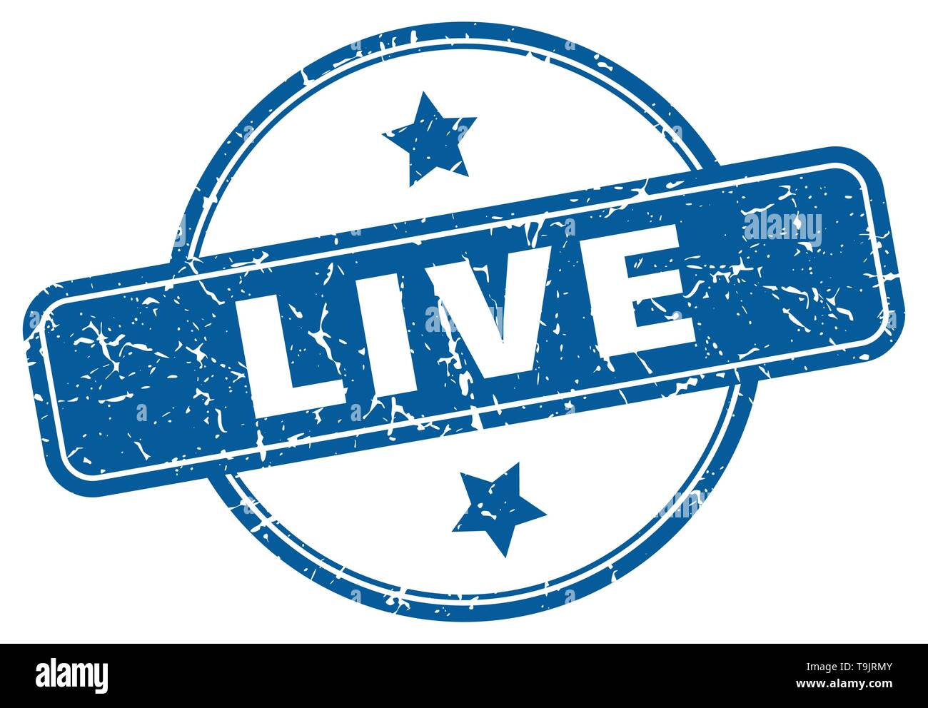 live round grunge isolated stamp Stock Vector Image & Art - Alamy