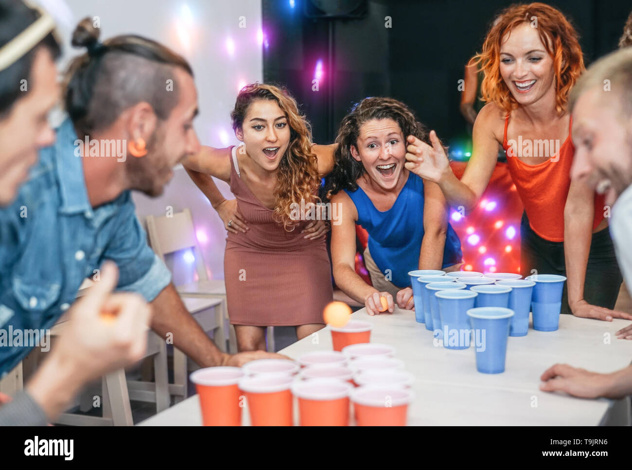Happy party games hi-res stock photography and images - Alamy