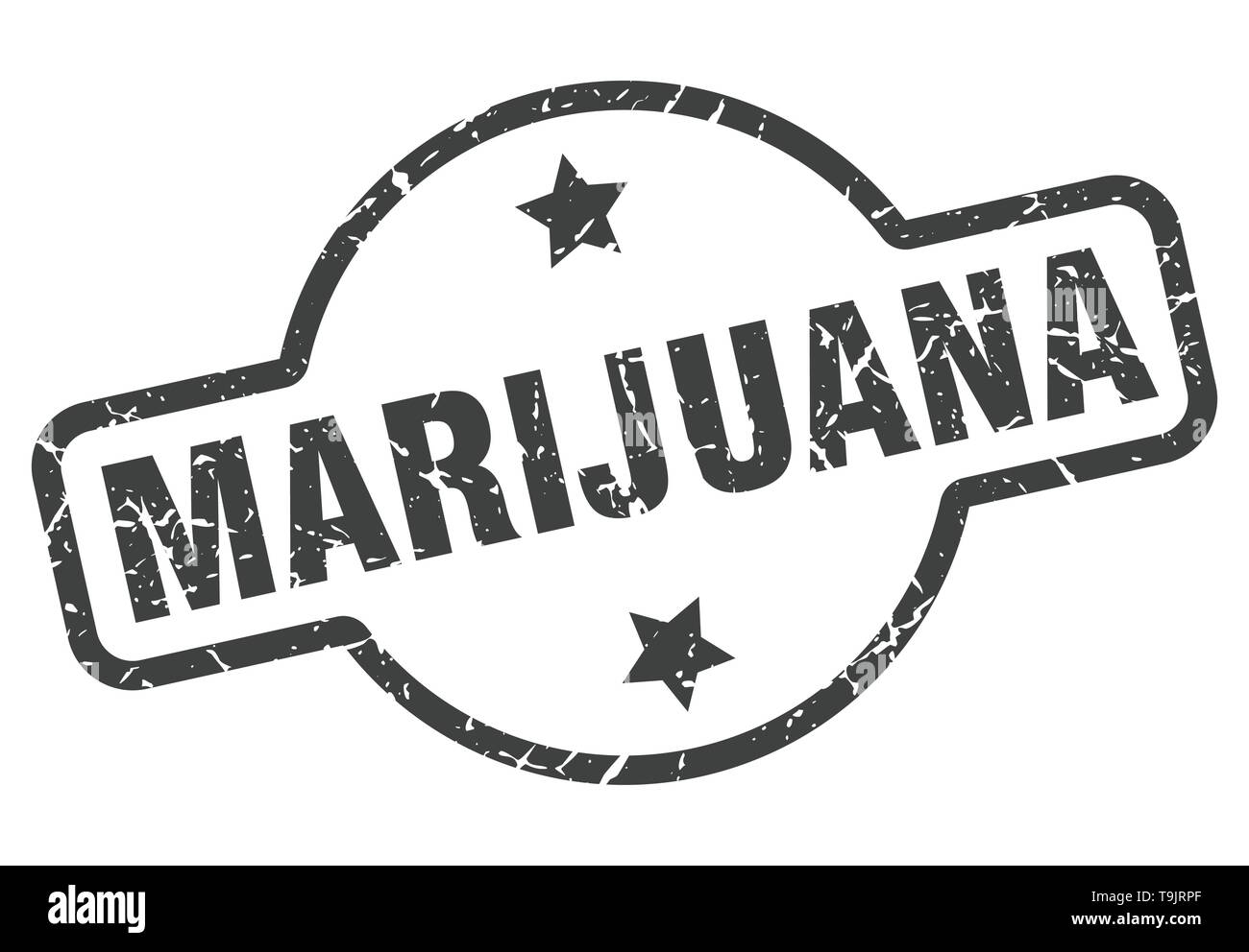 marijuana vintage round isolated stamp Stock Vector Image & Art - Alamy