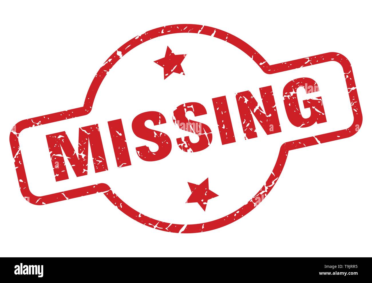 missing stamp isolated on white Stock Vector Image & Art - Alamy