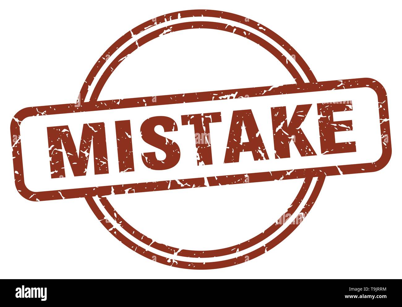 mistake stamp isolated on white Stock Vector Image & Art - Alamy