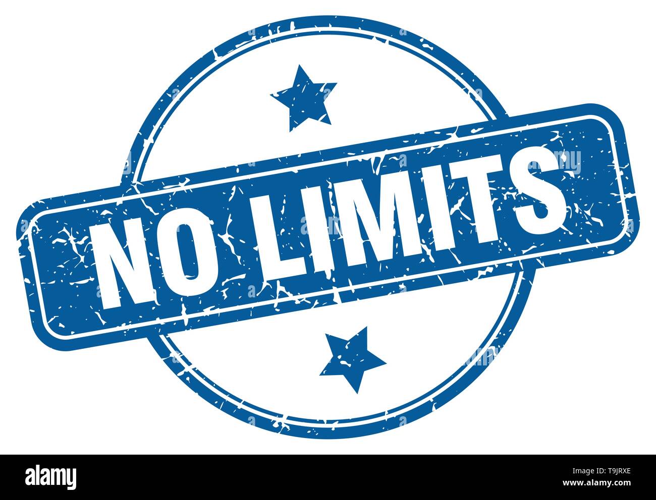no limits round grunge isolated stamp Stock Vector Image & Art - Alamy