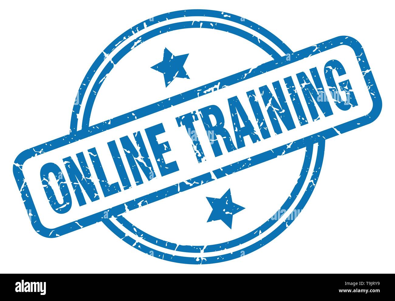 online training round vintage grunge stamp Stock Vector Image & Art - Alamy