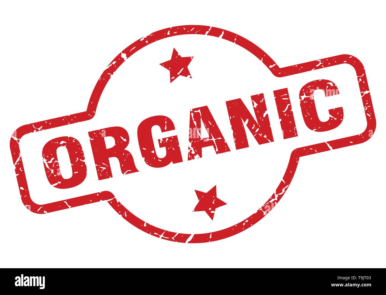 organic stamp isolated on white Stock Vector Image & Art - Alamy