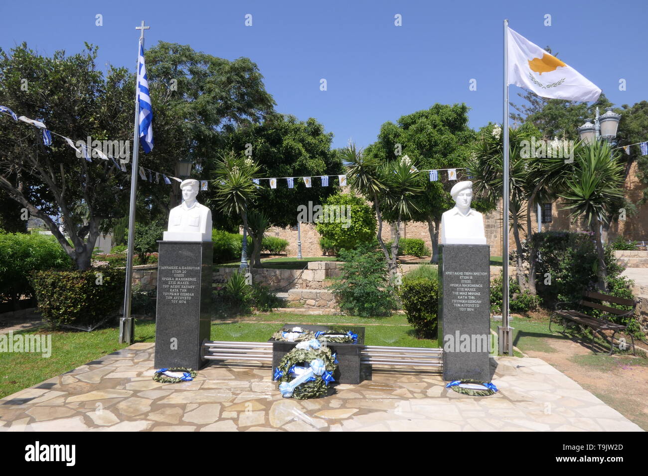 War memorial for the Greek Cypriot civilians who died in the 1974 war ...