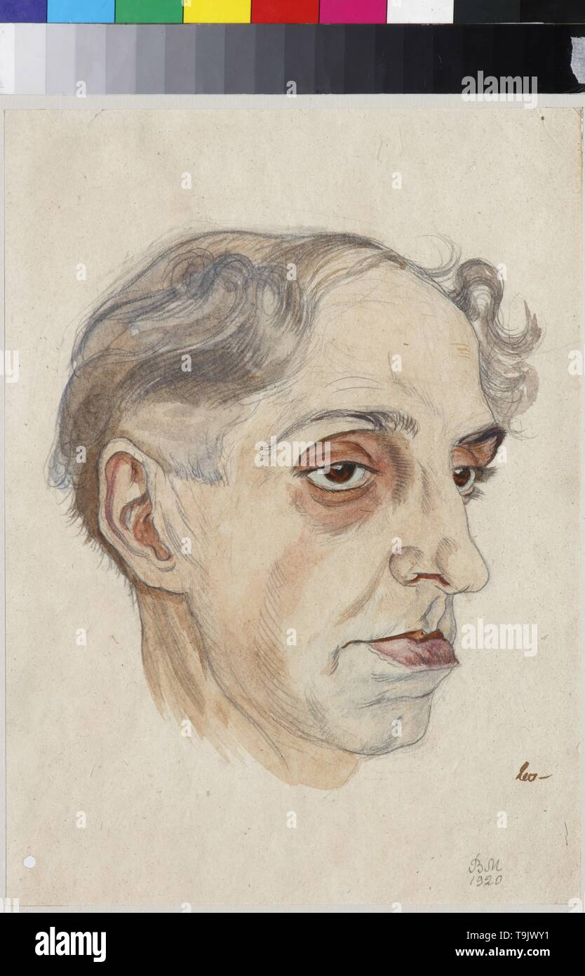 Portrait of the poet Mikhail Alexeevich Kuzmin (1872-1936). Museum ...