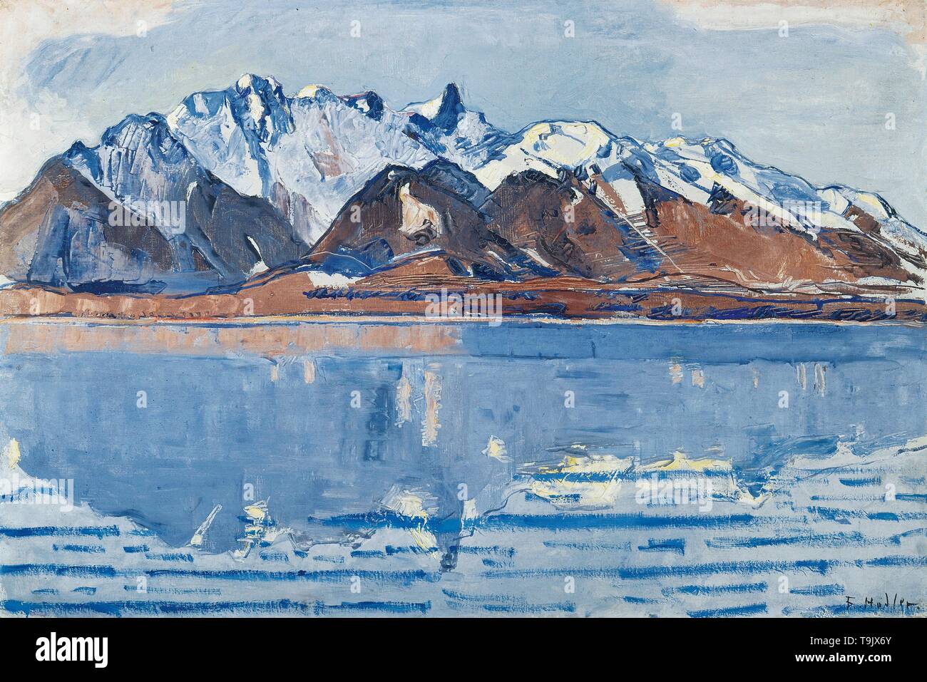 Lake Thun with Stockhorn Range. Museum: PRIVATE COLLECTION. Author ...