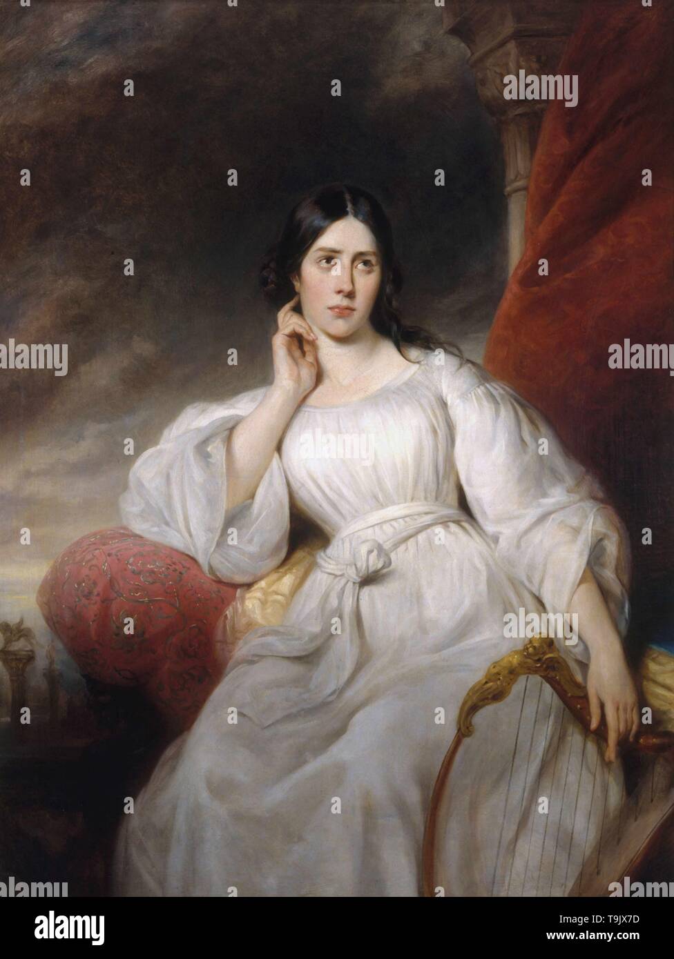 Portrait of the opera singer Maria Malibran-Garcia (1808-1836), as ...