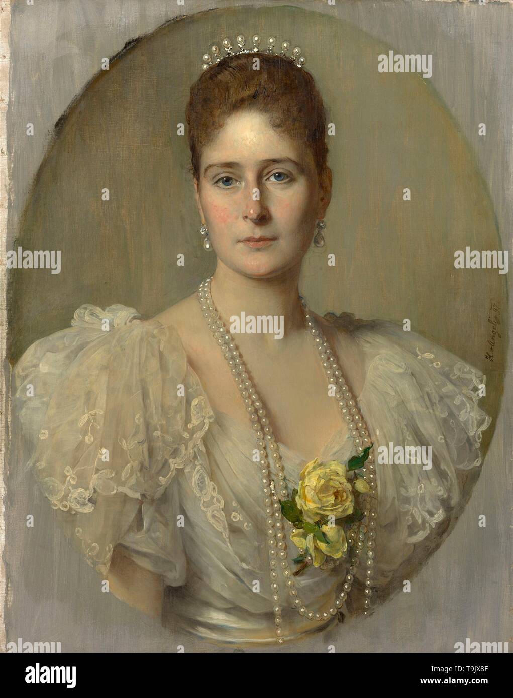 Portrait of Empress Alexandra Fyodorovna of Russia (1872-1918), the ...