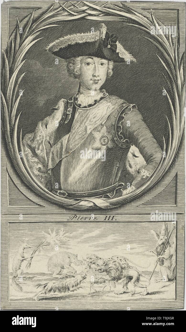Portrait of the Tsar Peter III of Russia (1728-1762). Museum: PRIVATE ...