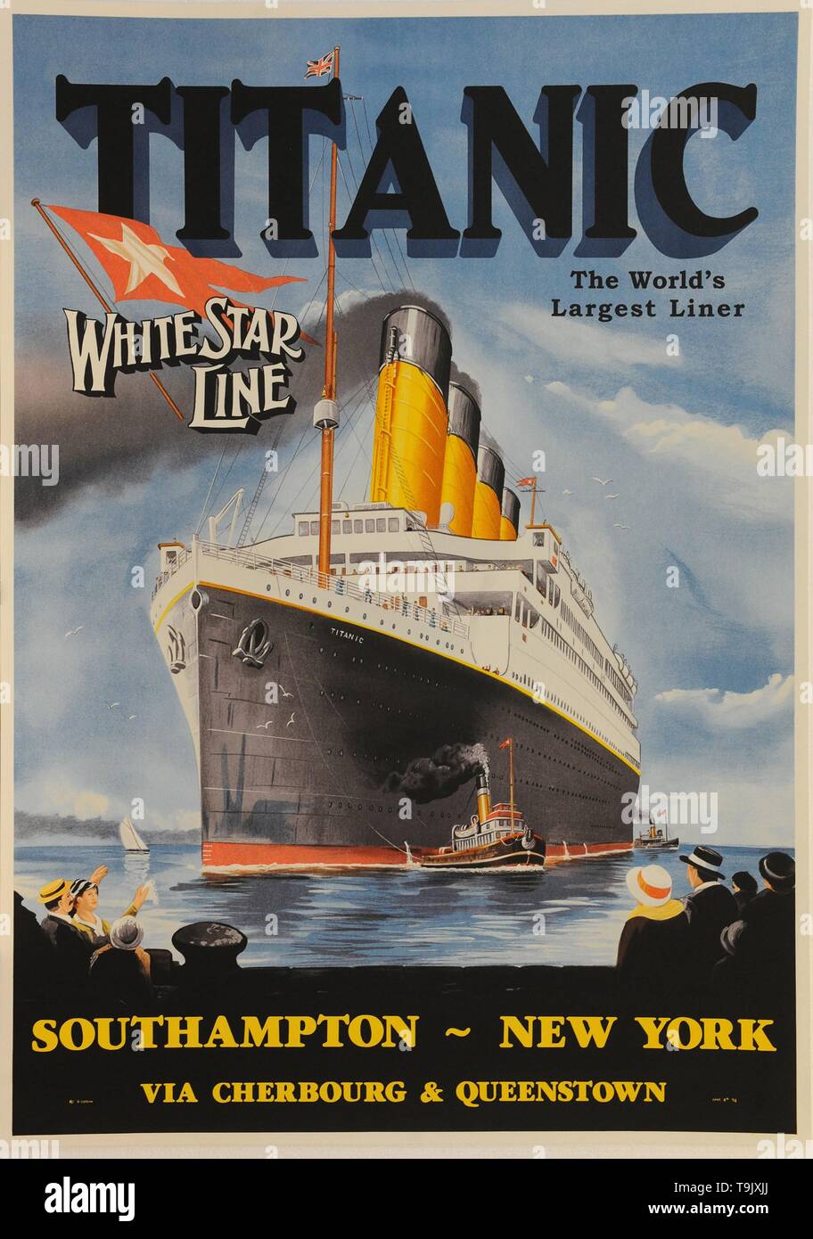 White star line titanic hi-res stock photography and images - Alamy
