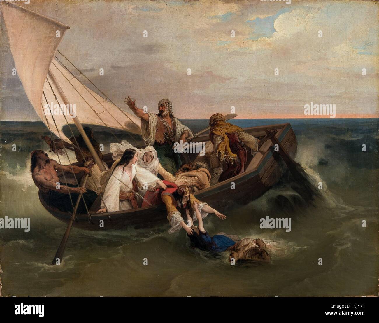 Boat with Greek Fugitives. Museum: PRIVATE COLLECTION. Author ...